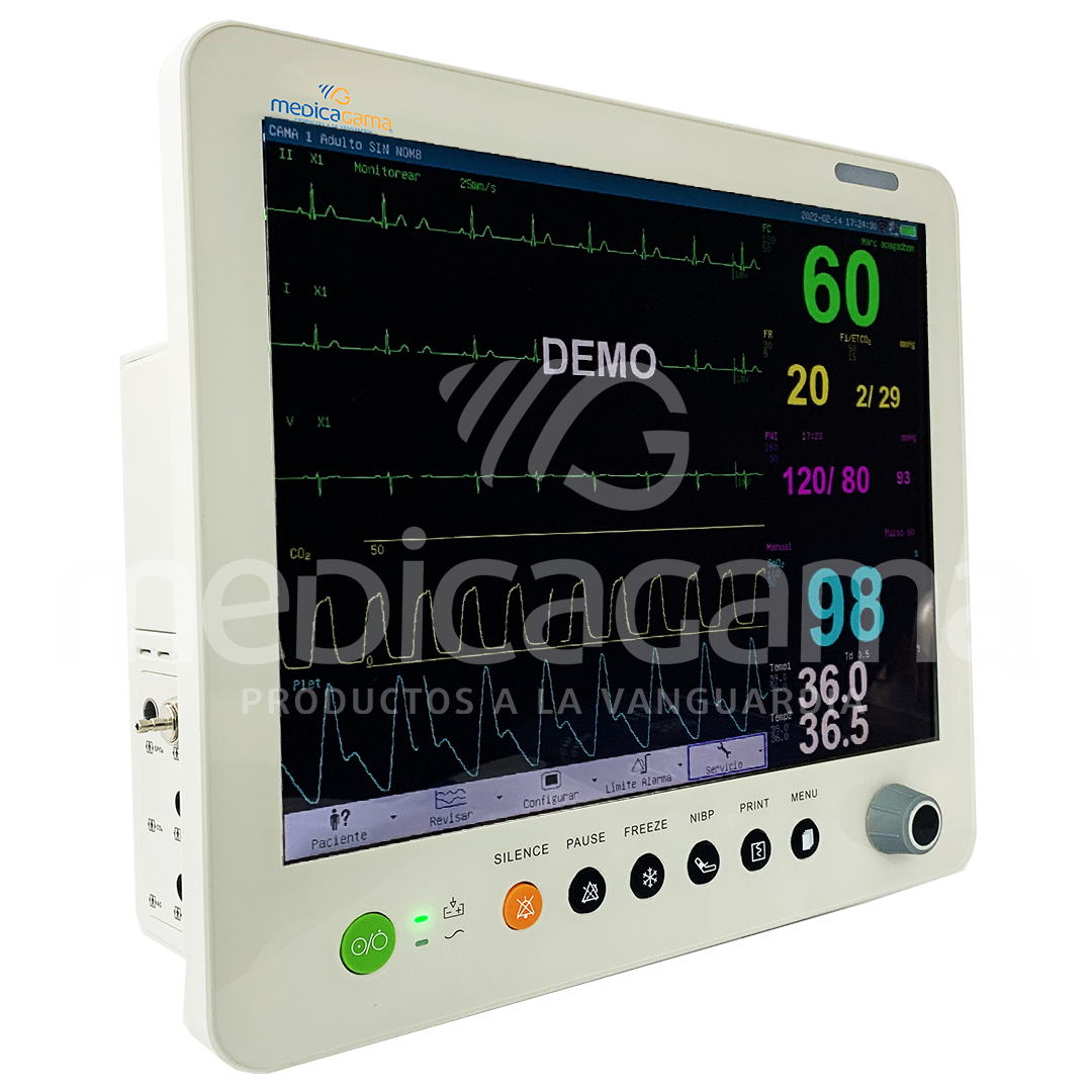 Monitor Multiparámetros Elite 15″ con CO2 - MedicaGama