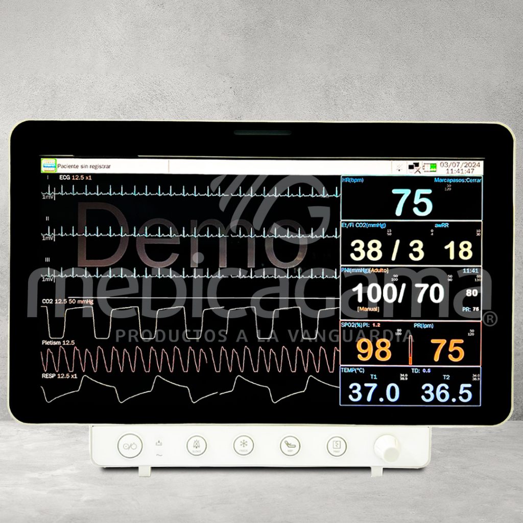 Monitor Multiparámetros Elite 17.3″ con CO2 - MedicaGama